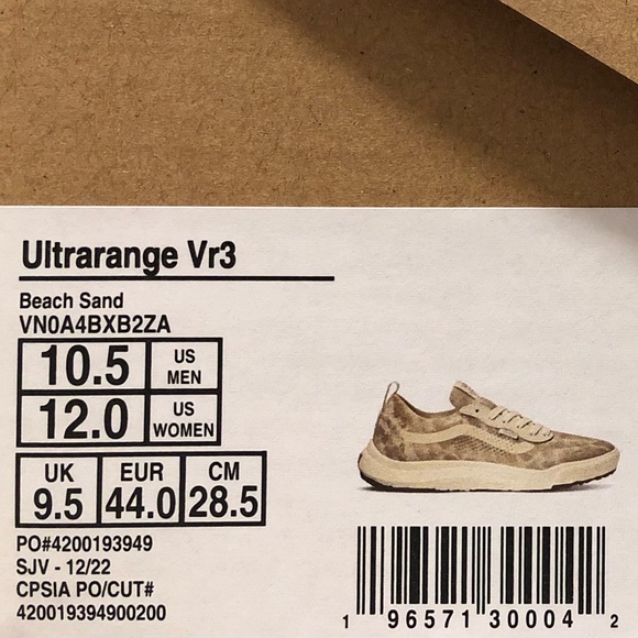 Vans | Shoes | Vans Ultrarange Vr3 Beach Sand | Poshmark